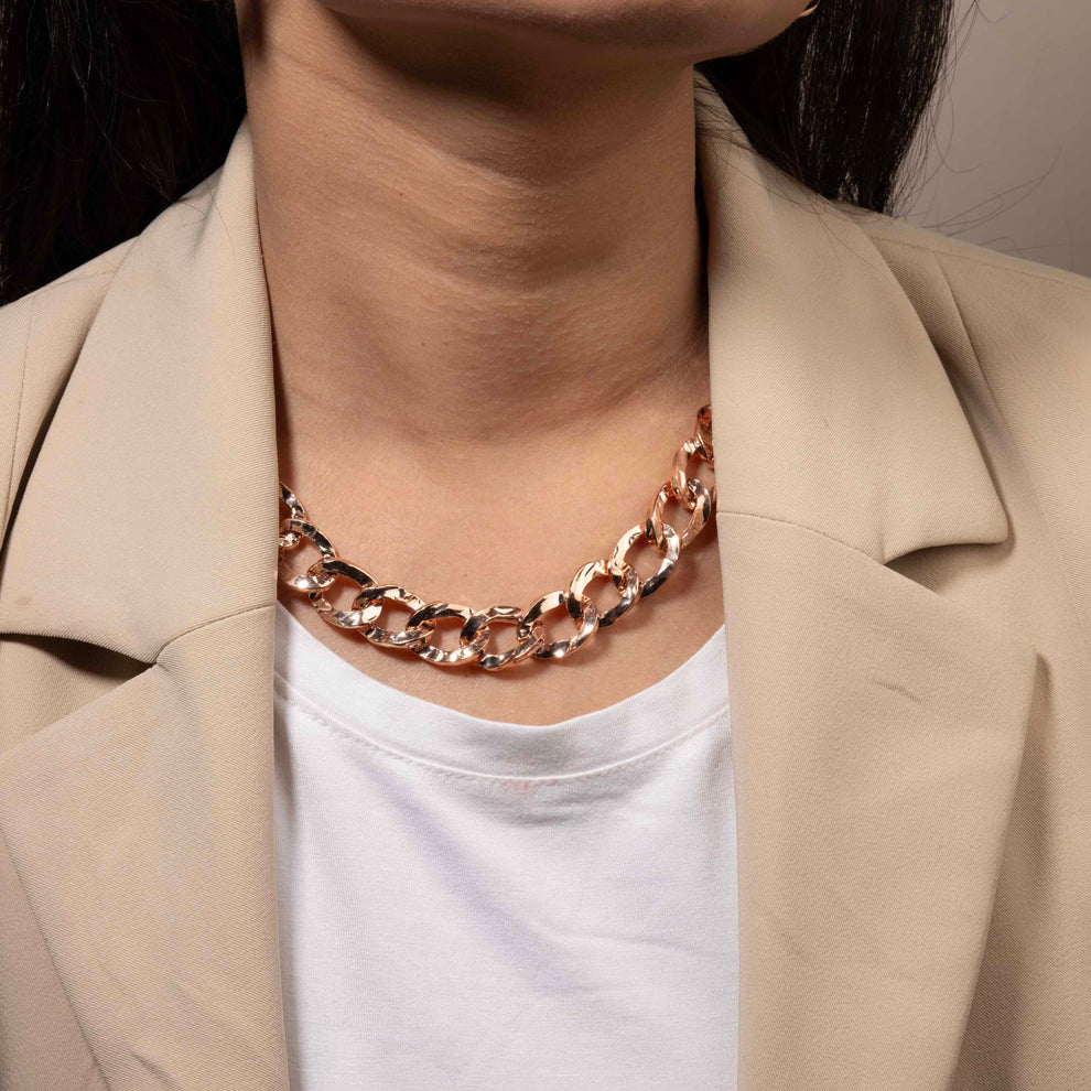 Rose Gold Link Chain – Silver Tokri