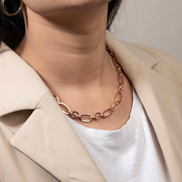 Rose Gold Link Chain – Silver Tokri